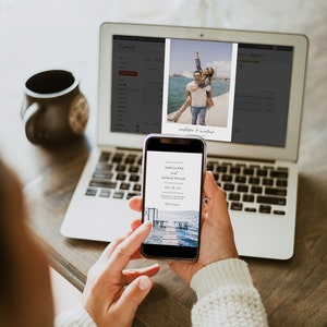 MAIRI Lake Wedding Invitation Template Suite, Lakeside Wedding Invite ...