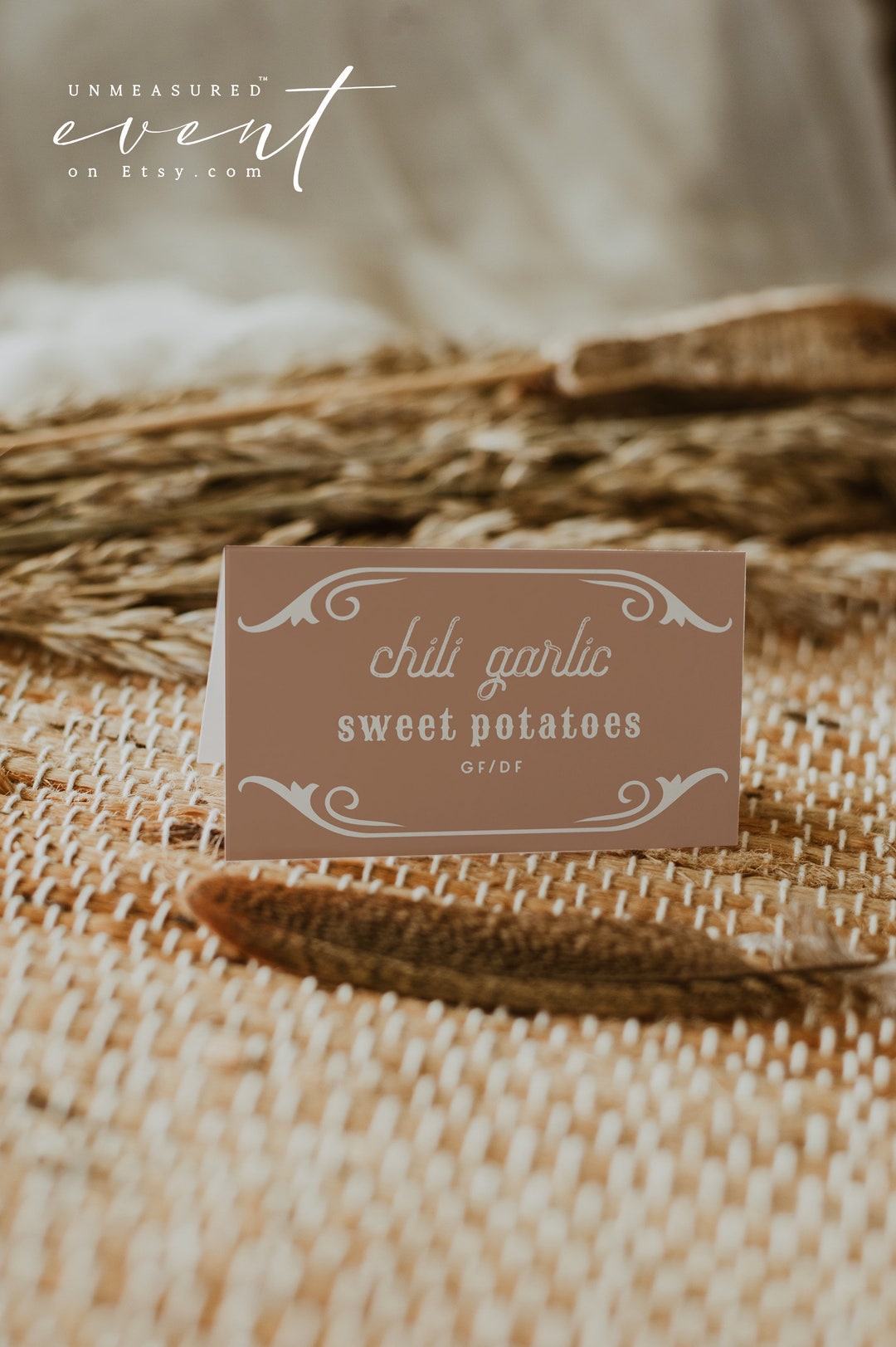 Rodeo Buffet Card Template, Western Party Buffet Cards, Southwestern ...