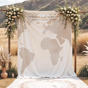 CARMEN Wedding Ceremony Backdrop, Wedding Tapestry, Backdrop for ...
