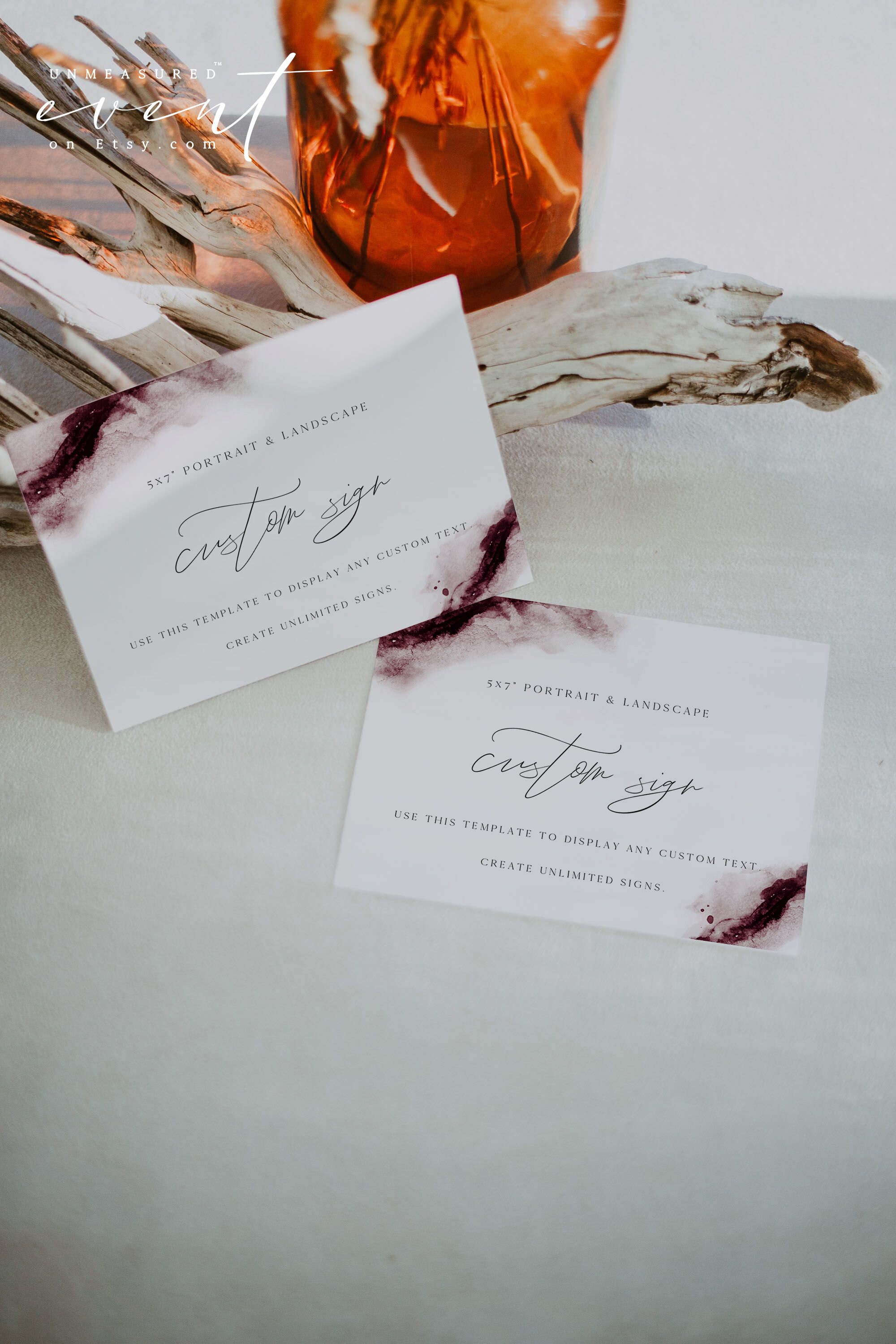 SCARLETT Custom Signs Printable Signs 5x7 Tabletop | Etsy