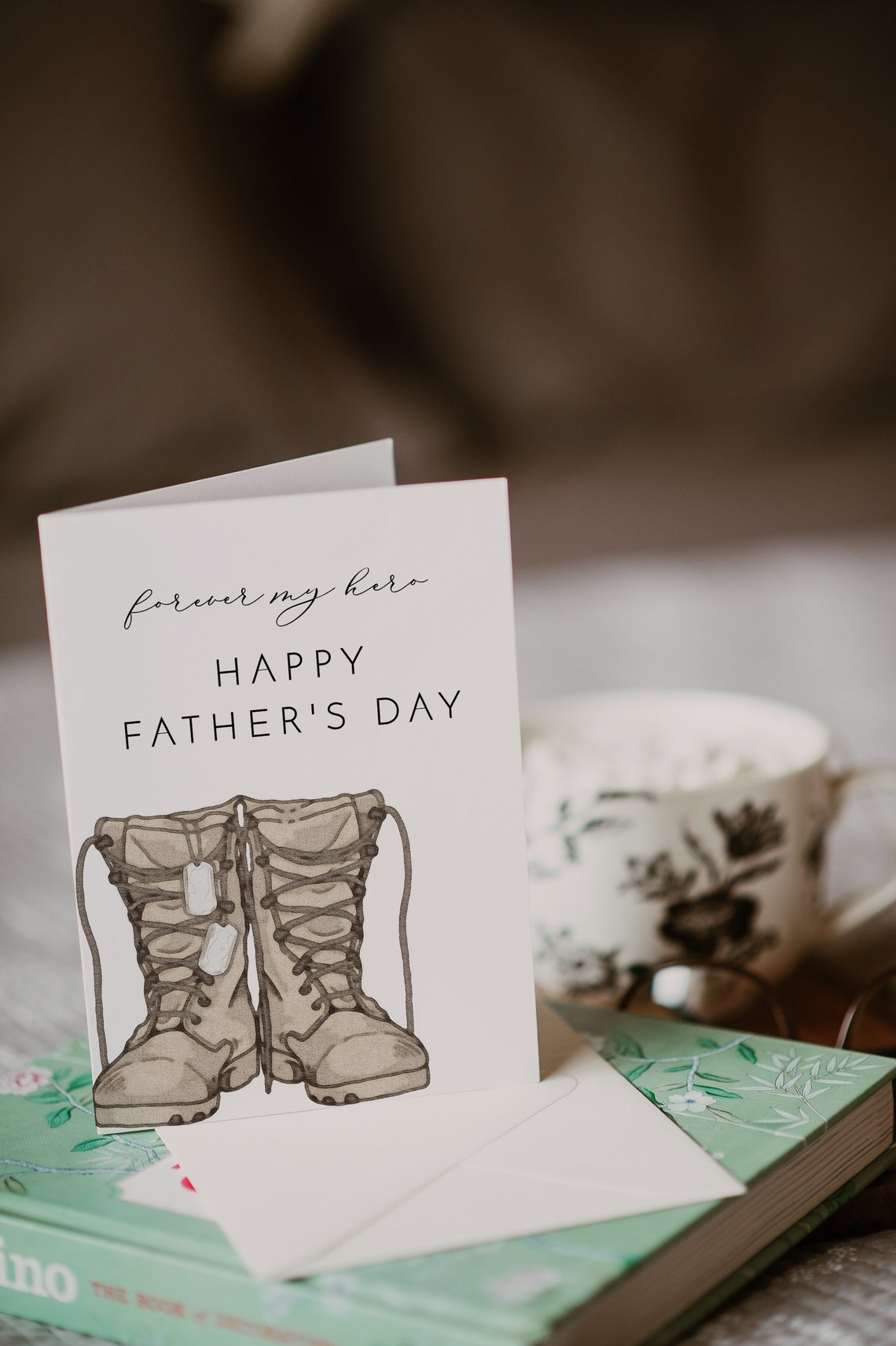 Military Father's Day Card Template Police Father's - Etsy