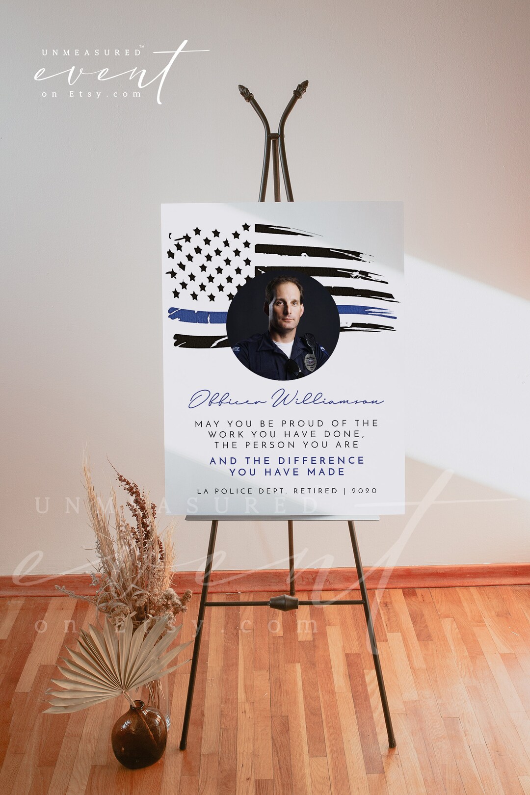 Police Retirement Welcome Sign Template, Police Thank You Sign for ...