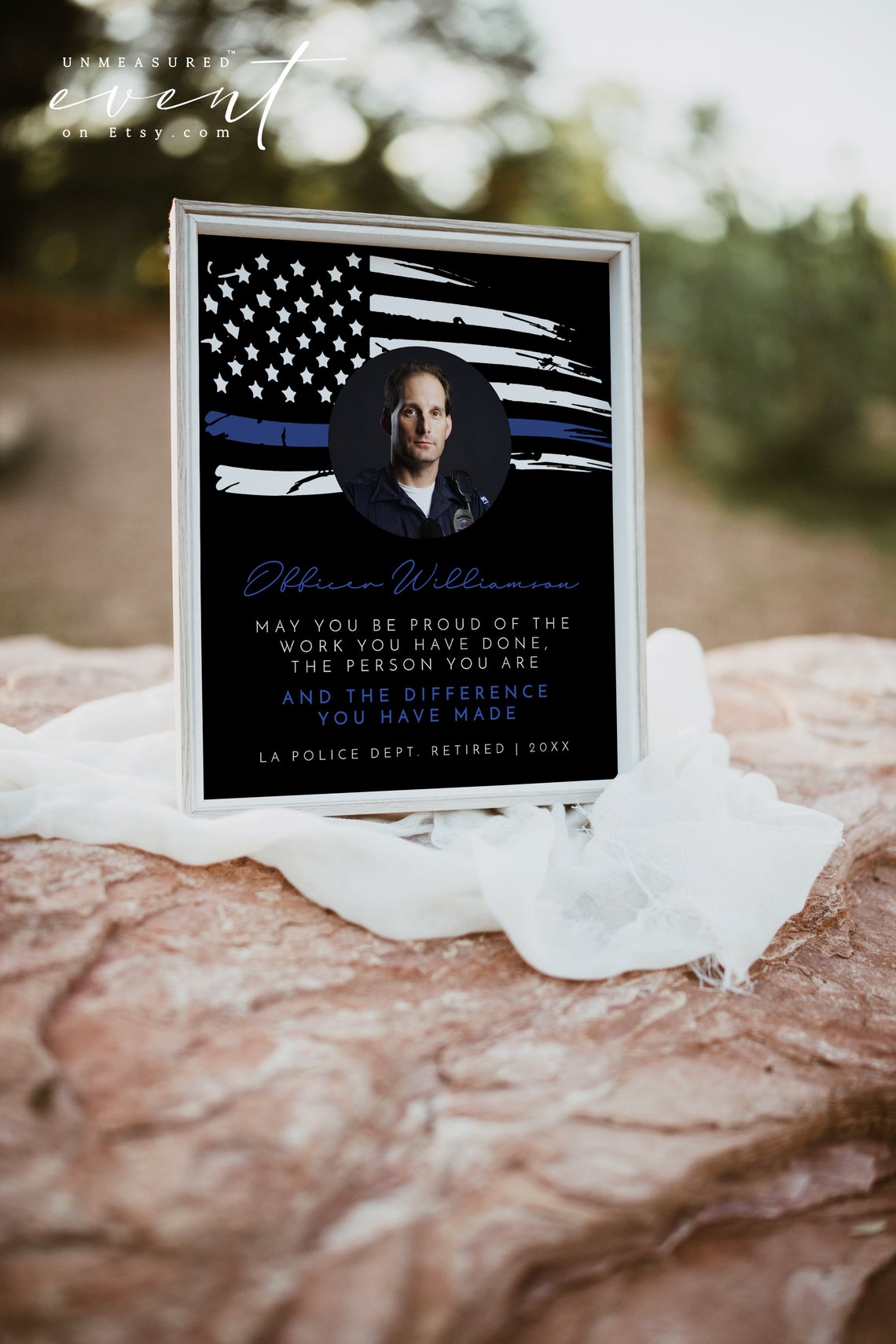 Police Retirement Welcome Sign Template Police Thank You Sign - Etsy