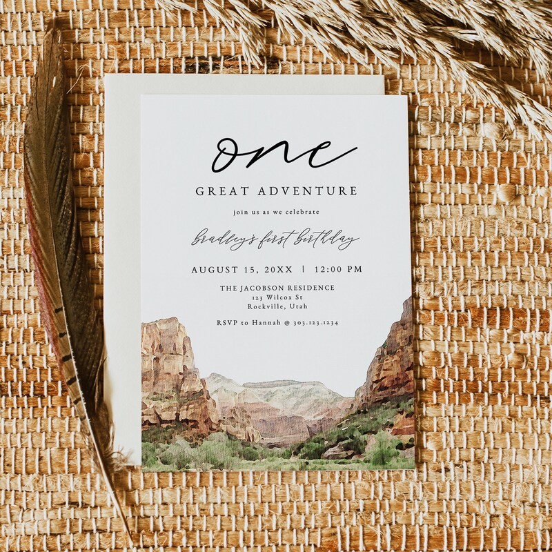 National Park Invite - Etsy