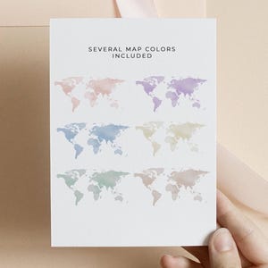World Map Guest Check in Sign Template Airplane Birthday Party Signage ...
