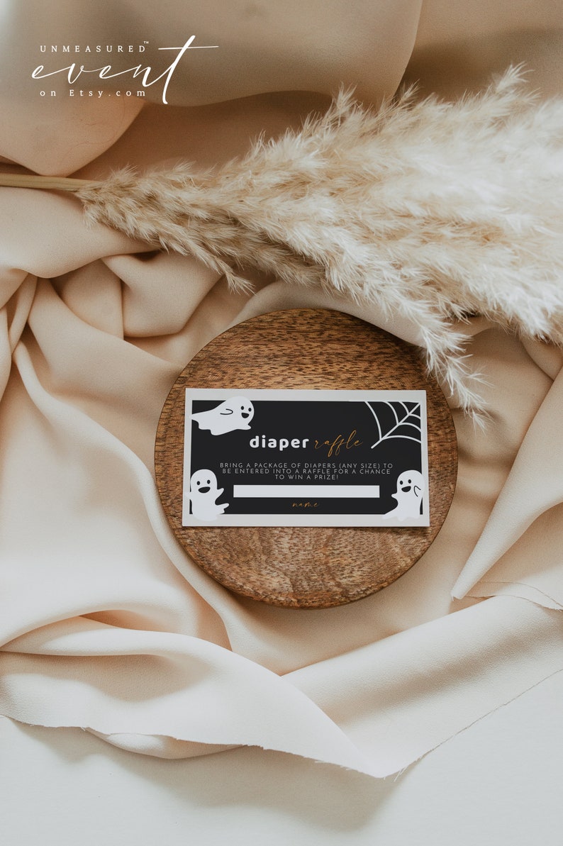 CASPER Diaper Raffle Baby Shower Game Printable Halloween | Etsy