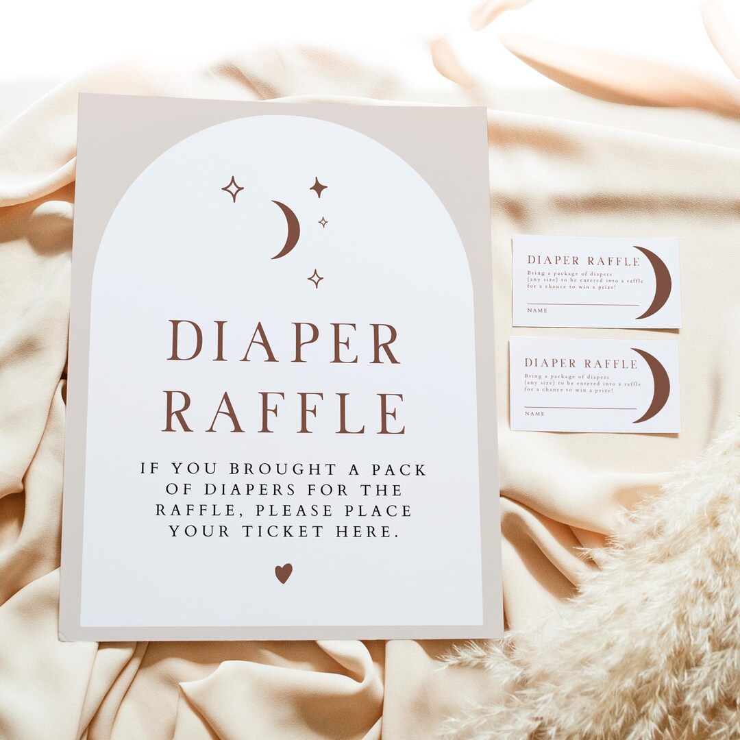 CLEO Diaper Raffle Ticket Template, Pink Bear Baby Shower Diaper Raffle ...