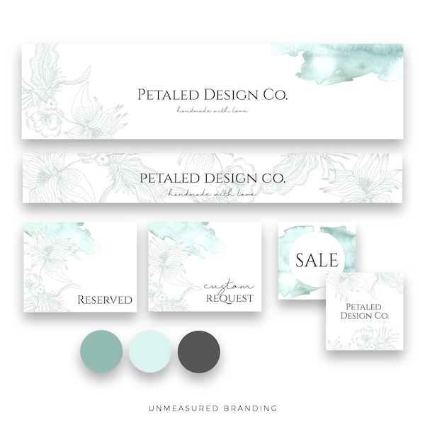 Turquoise Branding Kits - Etsy