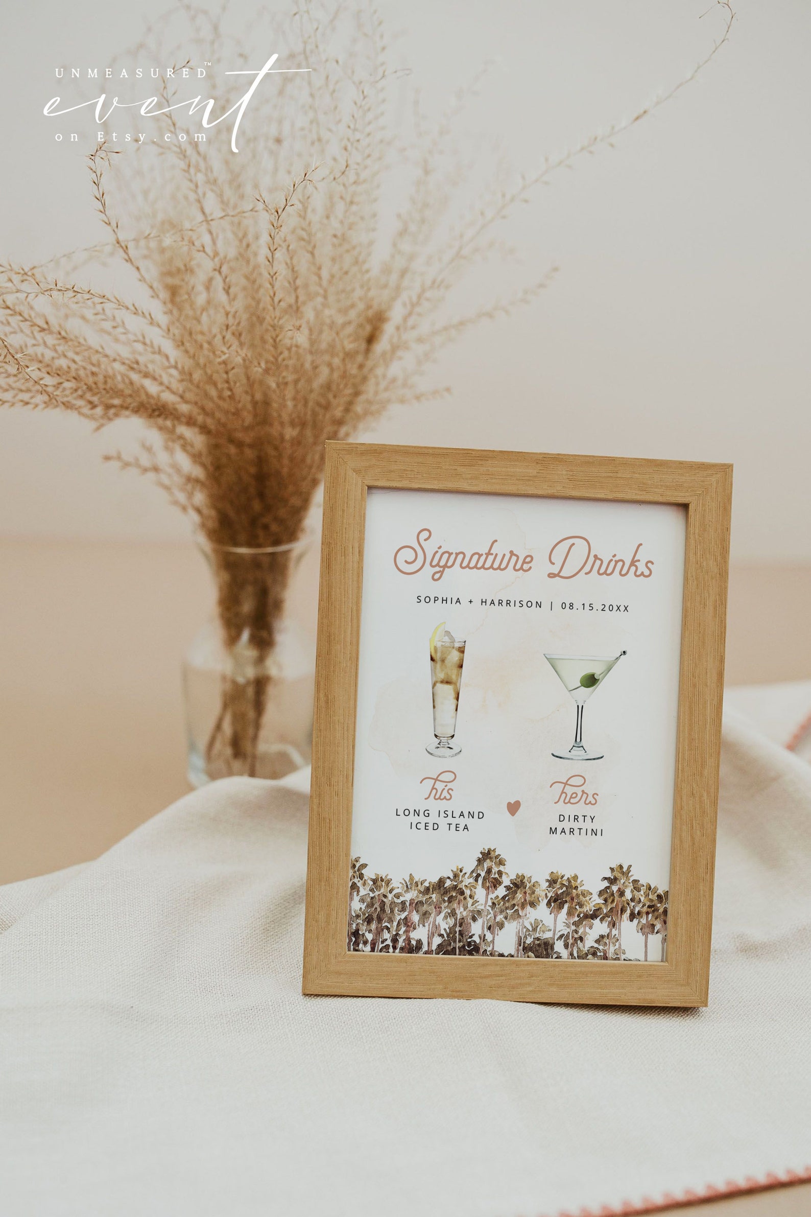 NANI Signature Drink Sign Template Printable Signature Drink - Etsy