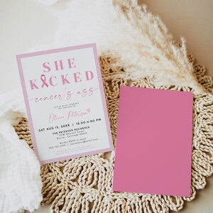 Cancer Remission Invitation Template, Breast Cancer Remission Party ...