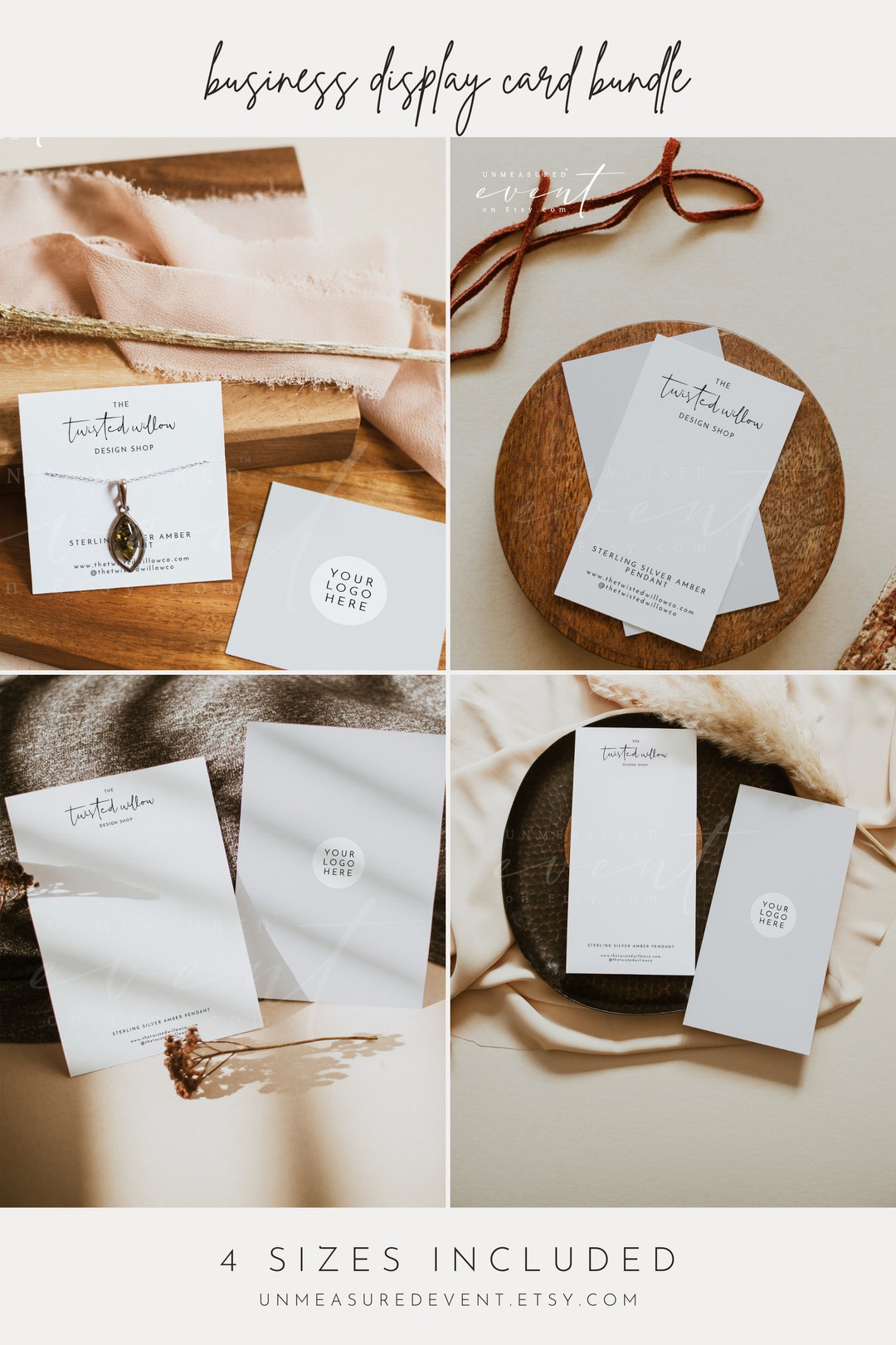 ADELLA Minimalist Product Display Cards Printable, Clean Business ...