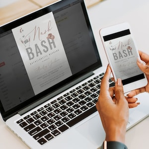 GENNA Nash Bash Invitation Template, Nash Bash Bachelorette, Nashville ...