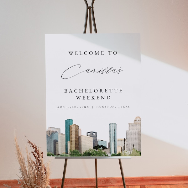 Houston Skyline - Etsy