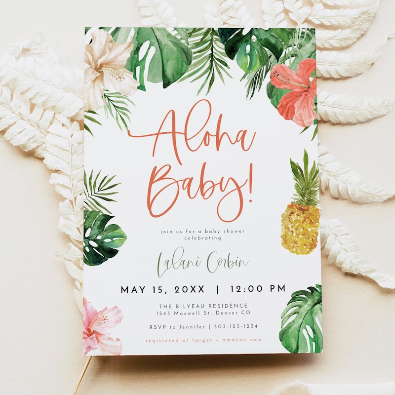 Aloha Invitation - Etsy