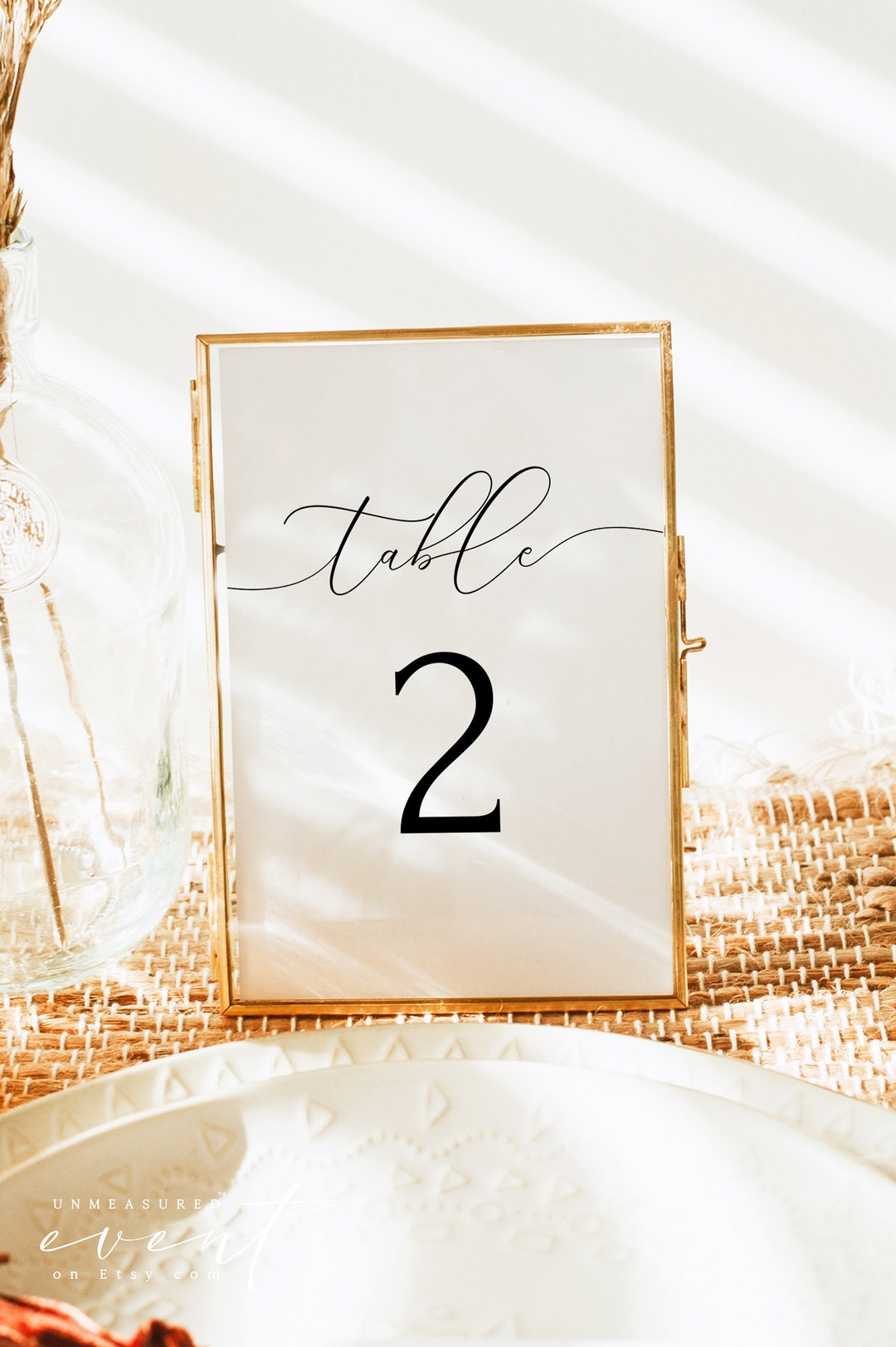 Table Number Template, Wedding Table Numbers, Calligraphy Table Numbers ...