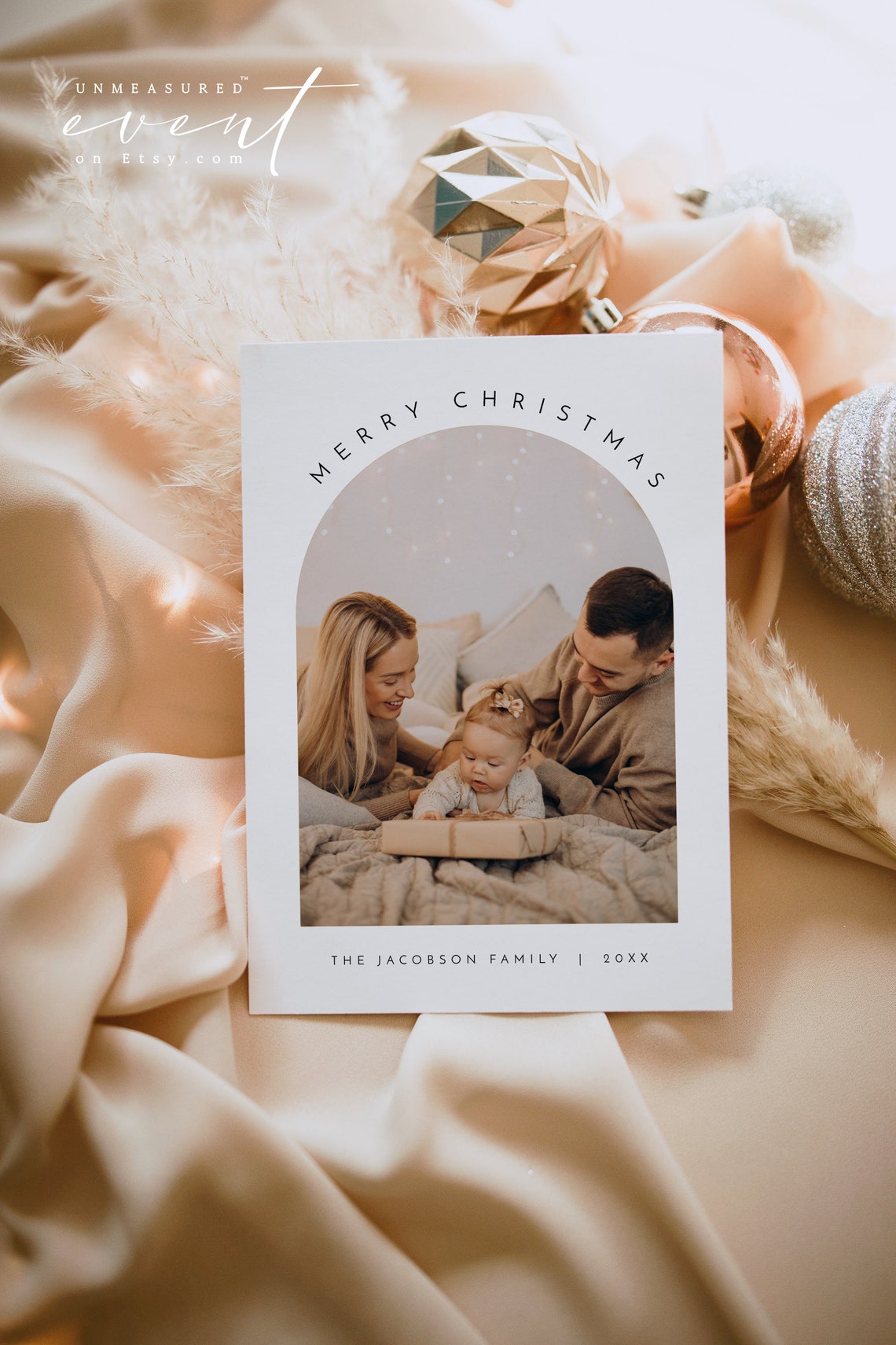 KENNEDY Printable Christmas Card Template Photo Christmas - Etsy