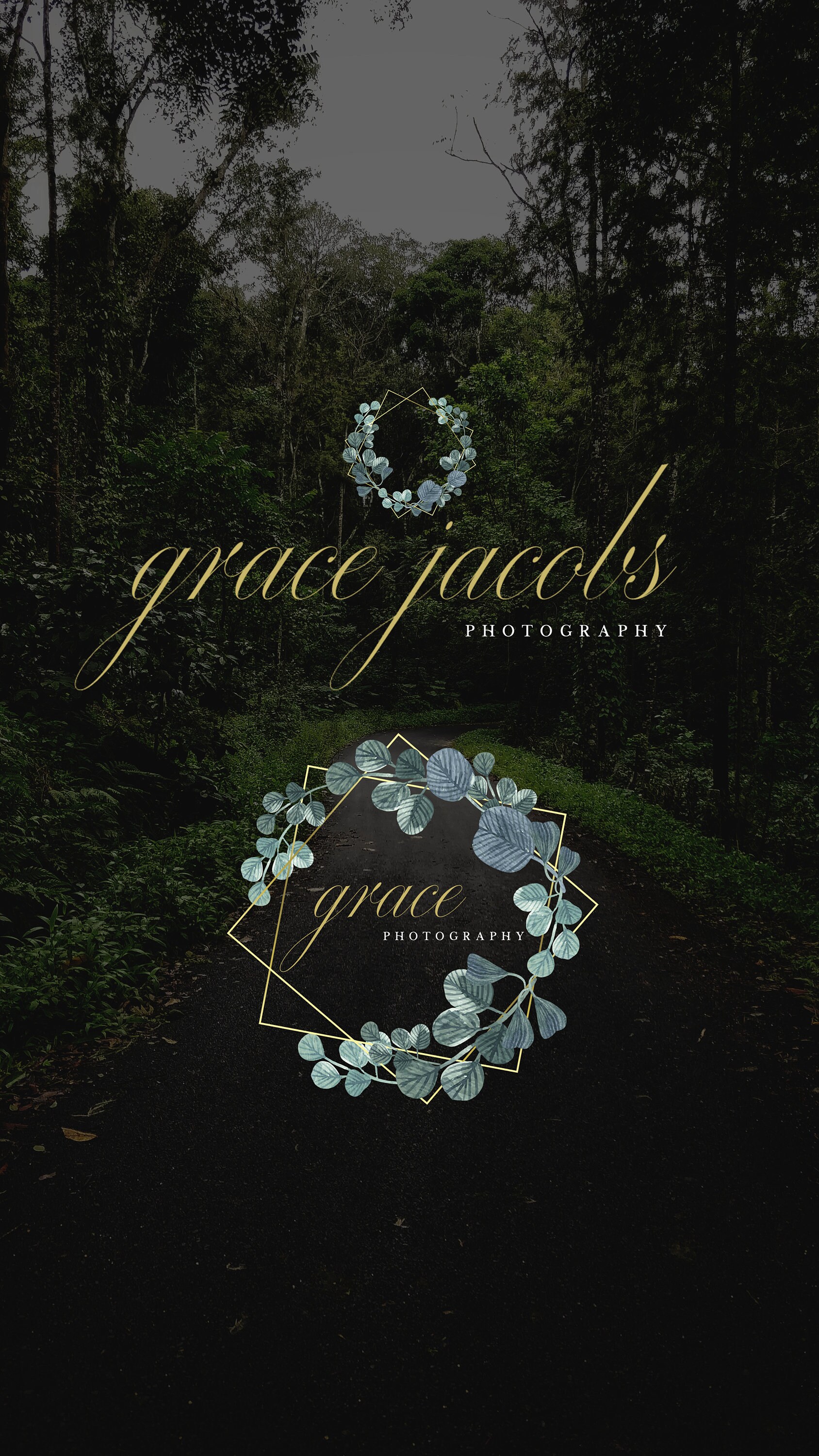 Greenery Logo Design Template Photography Logo Instant - Etsy