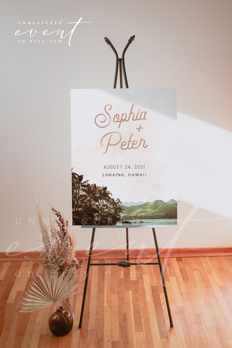 NANI Vintage Hawaii Wedding Bundle Templates Tropical Wedding - Etsy