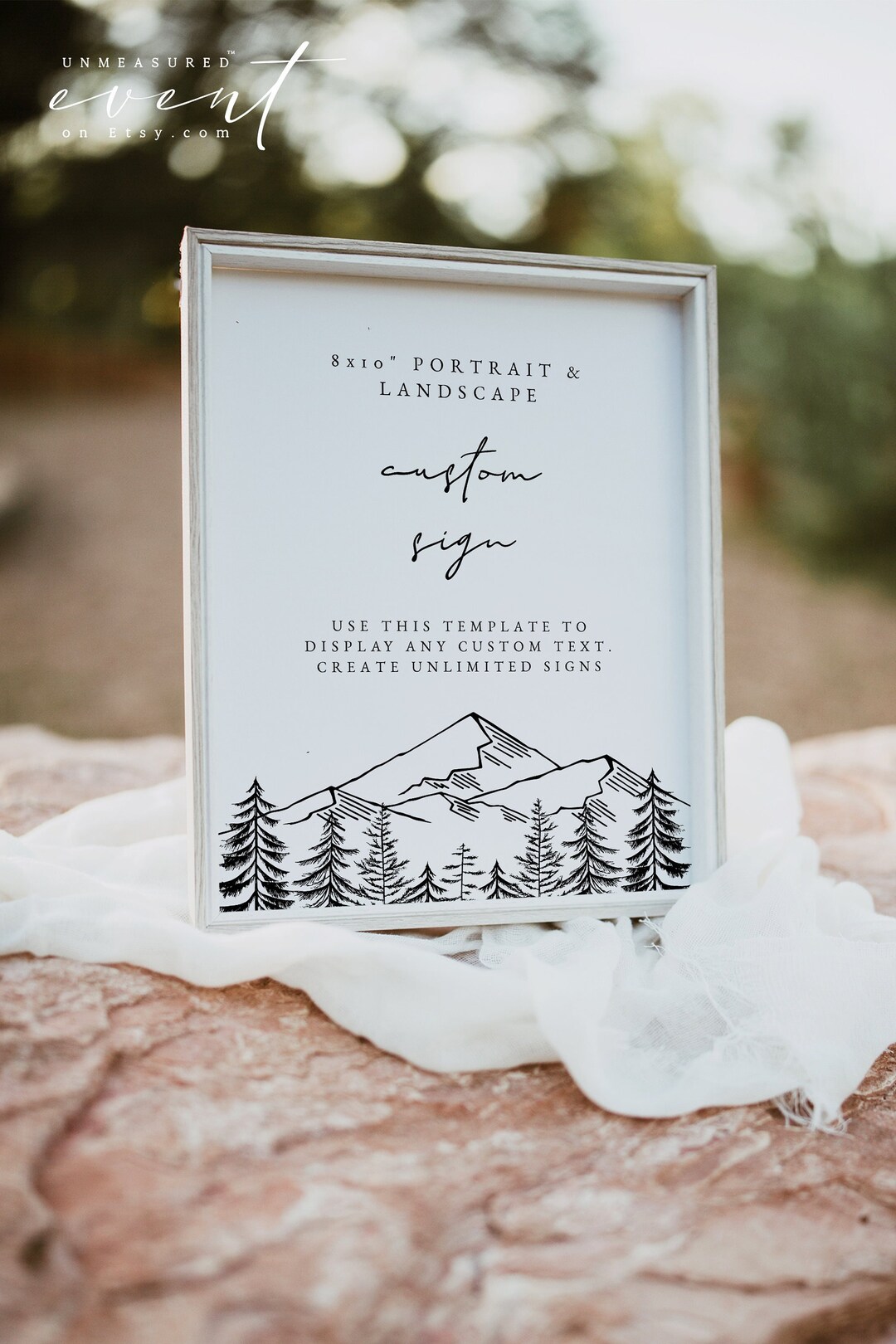 ANTORA Custom 8x10" Sign Template, DIY Editable Wedding Table Signs ...