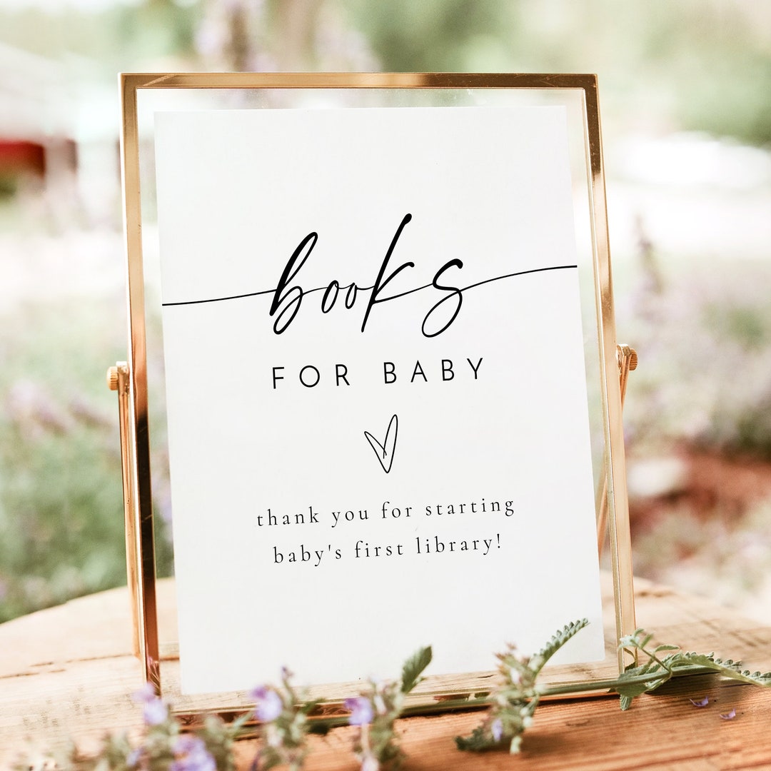 BLAIR PRINTED + SHIPPED Books for Baby Sign, 8x10" Baby Shower Book ...