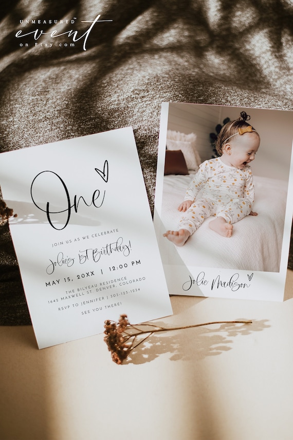 Invitation card for first birthday store