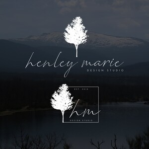 BIRCH Tree Logo Template, Rustic Logo Design, Photography Logo, Tree ...