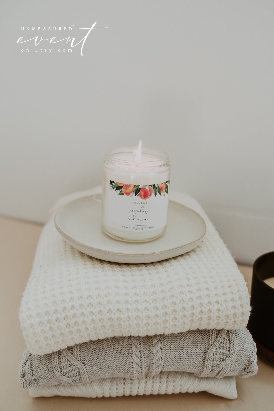 SAVANNAH Peach Candle Label Template, Georgia Peach Candle Labels ...