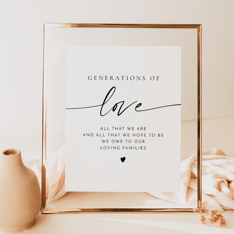 BLAIR PRINTED + SHIPPED Generations of Love Sign, 8x10" Wine Bottle ...