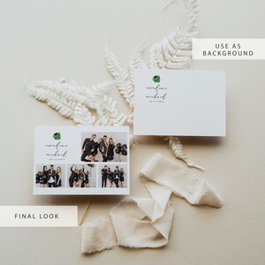 CORA Photo Booth Cards, Photo Booth Strip Frame, Tropical Palm Photo ...