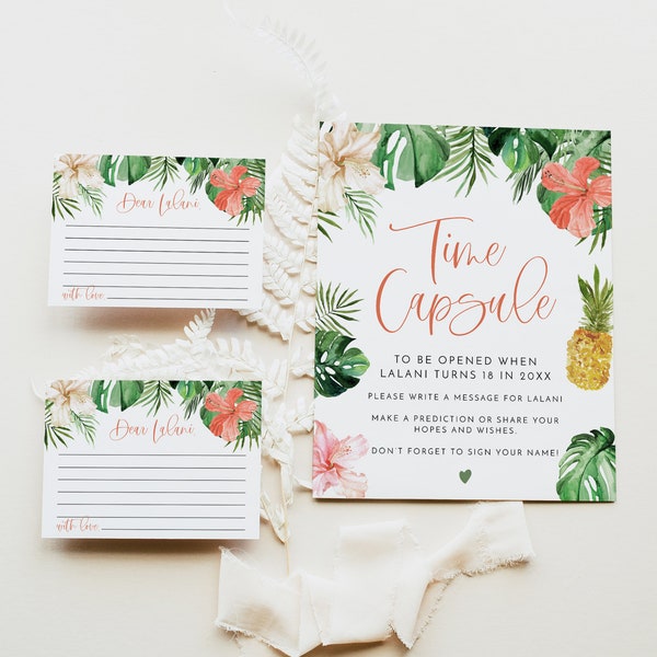 Tropical Birthday Signs - Etsy