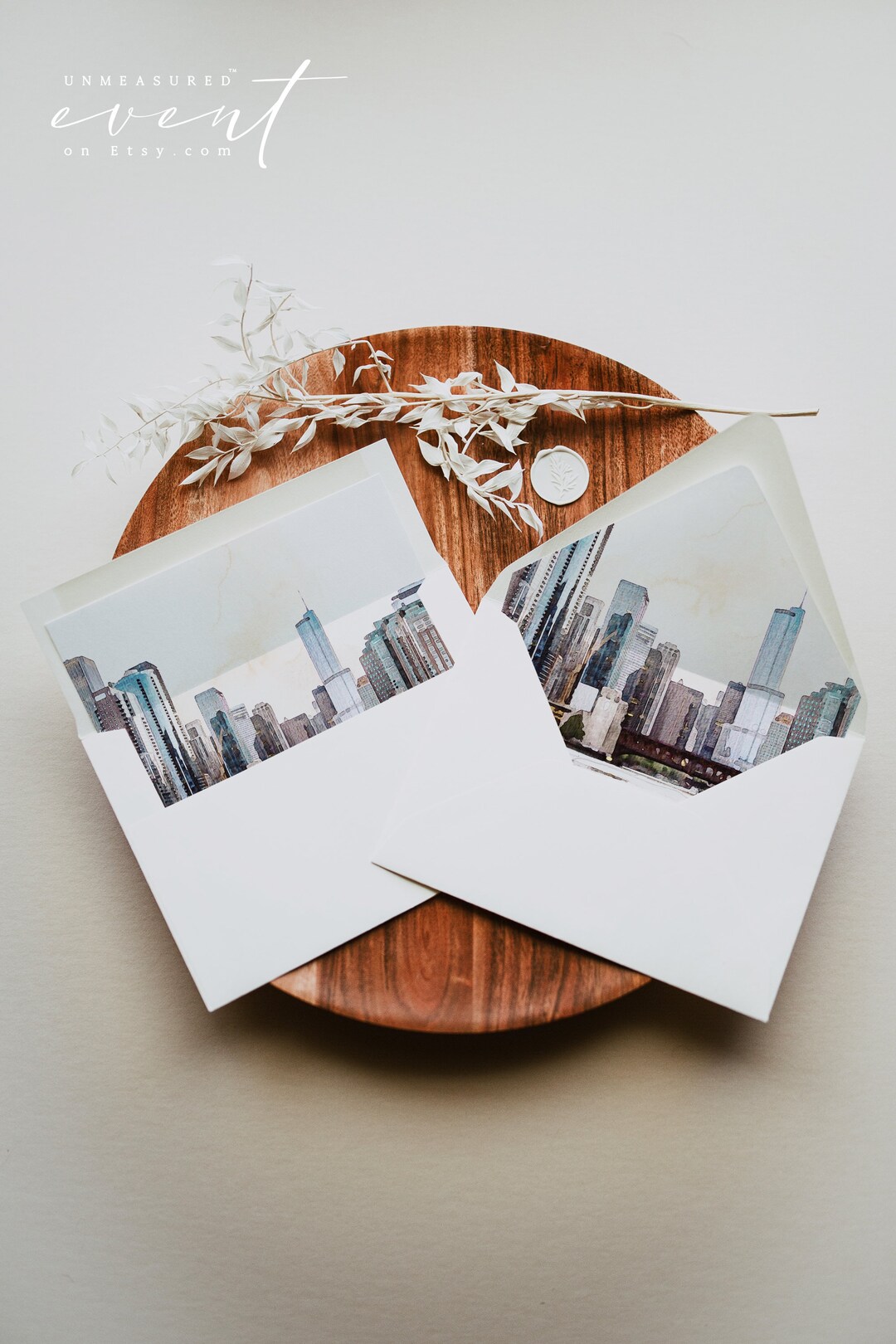 CHICAGO Envelope Liner Printable, Destination Wedding Envelope Liner ...