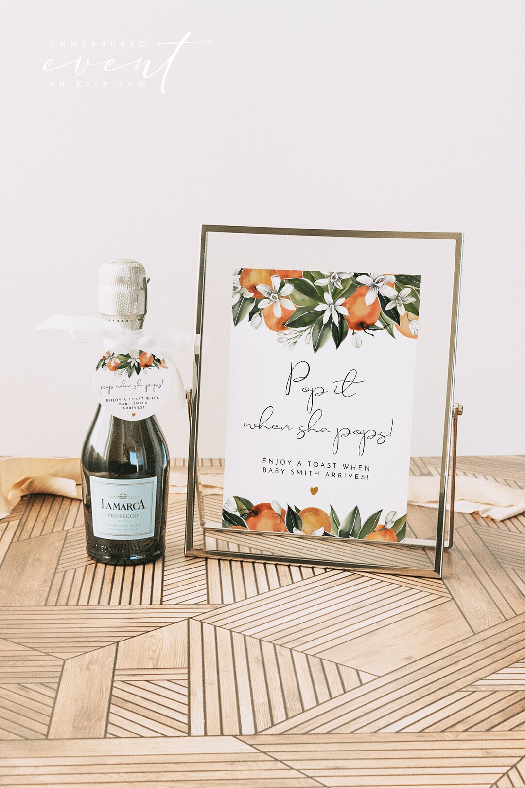 Pop When She Pops Tags, Pop When She Pops Sign, Cutie Baby Shower Game ...