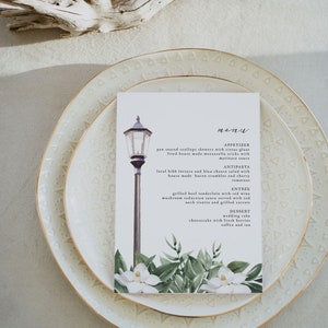 NOLA Wedding Menu Template, New Orleans Inspired Menu, Bourbon Street ...