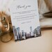 CHICAGO Thank You Card Template Wedding Table Thank You Card - Etsy