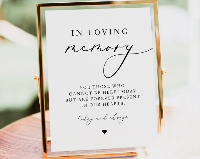 In Loving Memory Sign This Lantern / Candle is Lit, Forever in Our ...