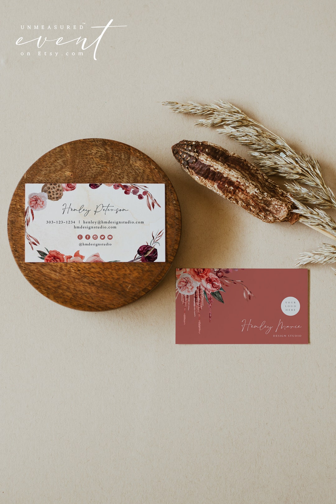 LYRA Business Card Template, Printable Business Cards, Business Cards ...