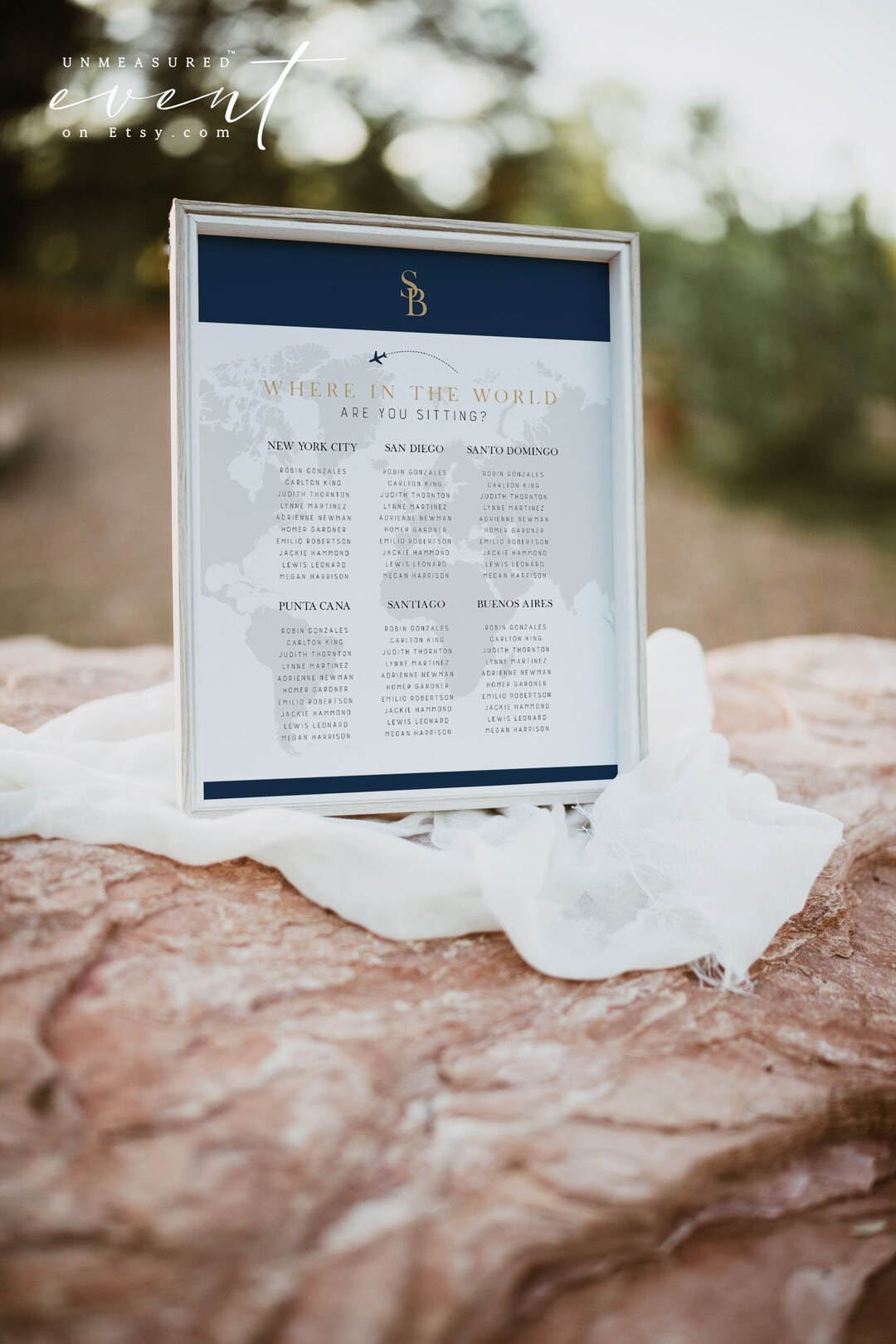 ATLAS Small Seating Chart Template Where in the World Are You - Etsy