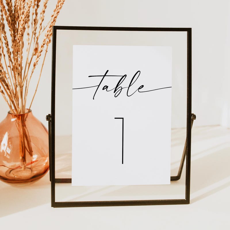 Table Numbers Minimalist - Etsy