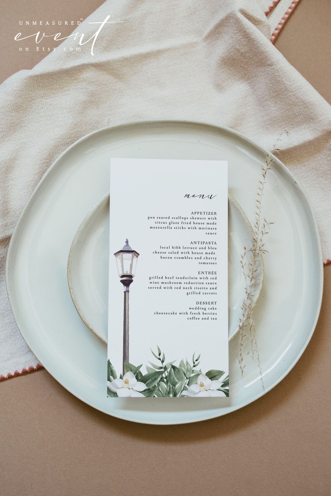 NOLA Wedding Menu Template, New Orleans Inspired Menu, Bourbon Street ...