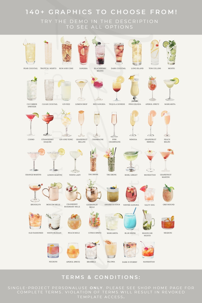 NINA Signature Drink Sign Template, Printable Signature Drink Sign for ...