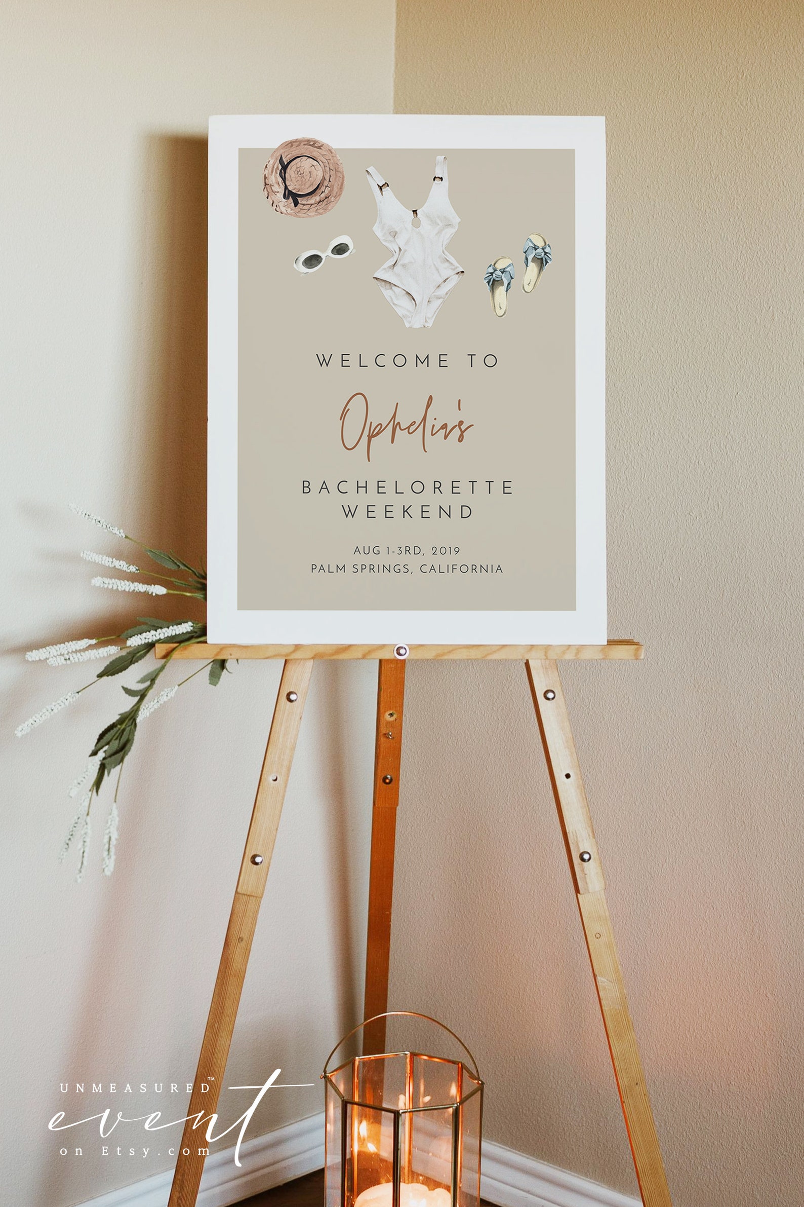 JADE Bachelorette Welcome Sign Bohemian Bachelorette Welcome | Etsy