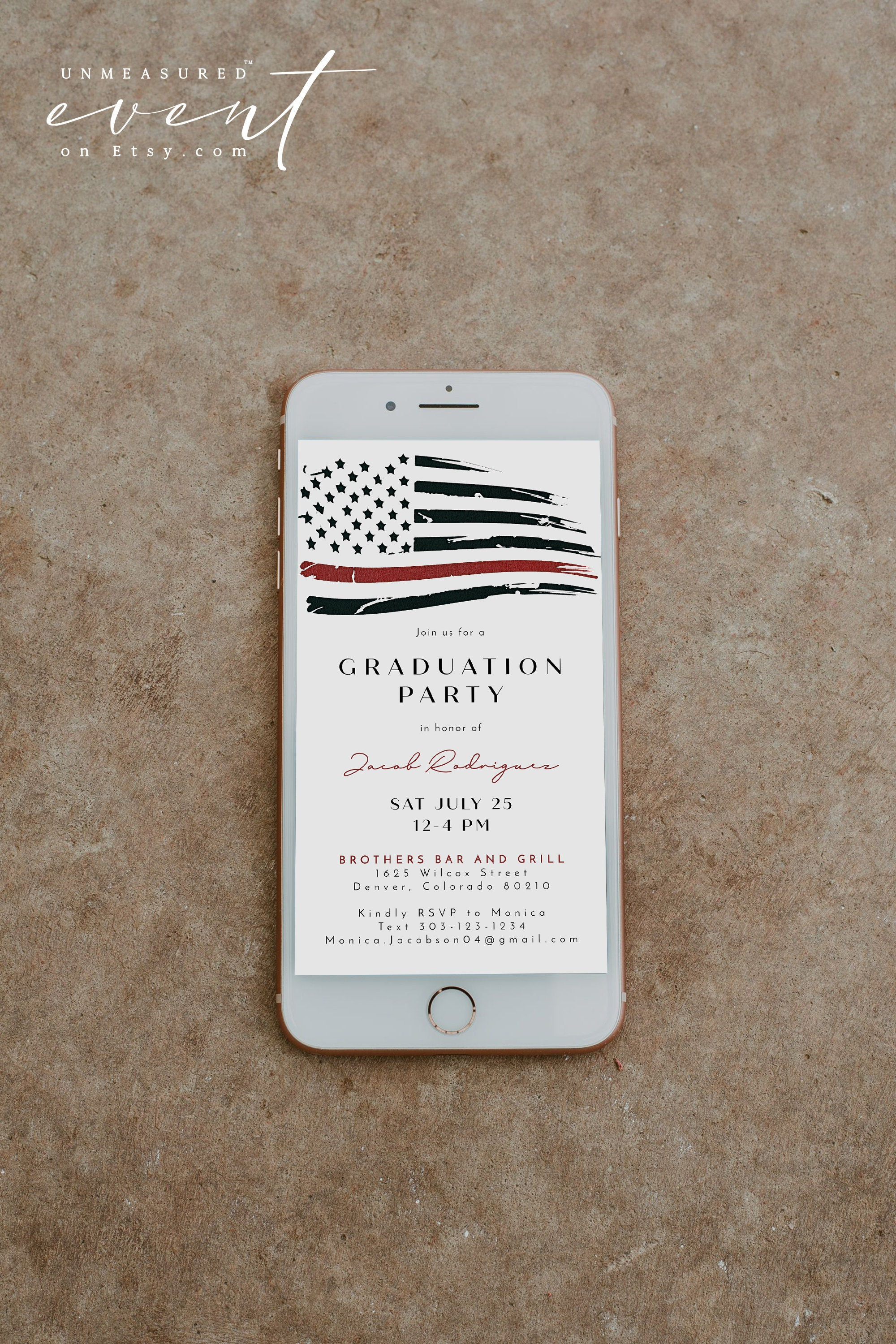 Firefighter Graduation Invitation Template Text Message - Etsy
