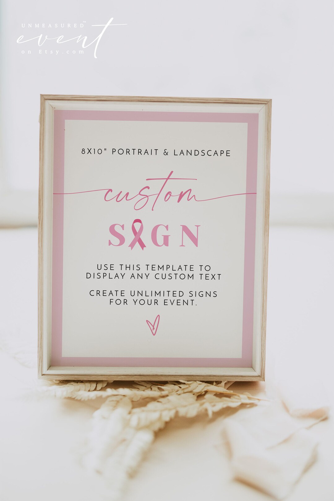 Breast Cancer Remission Custom 8x10" Sign Template, Cancer Remission ...