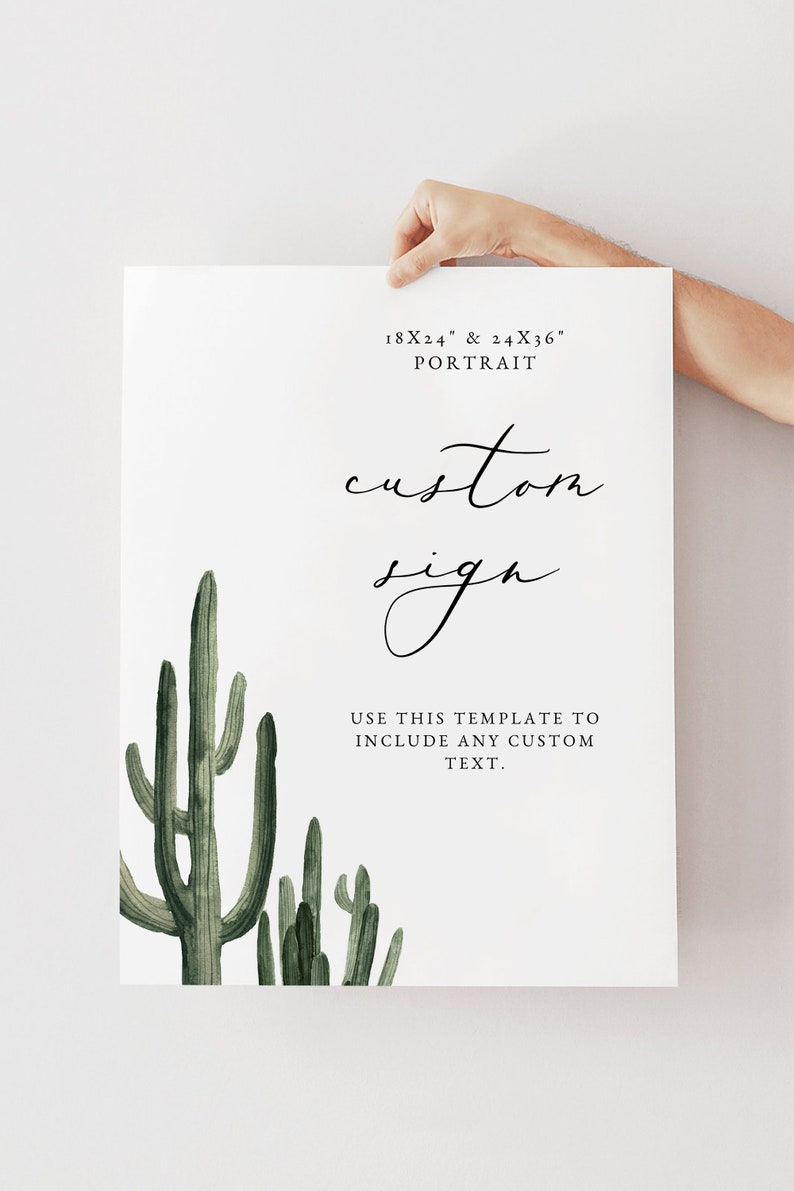 ELEANOR Printable Sign Template Custom Wedding Signs - Etsy