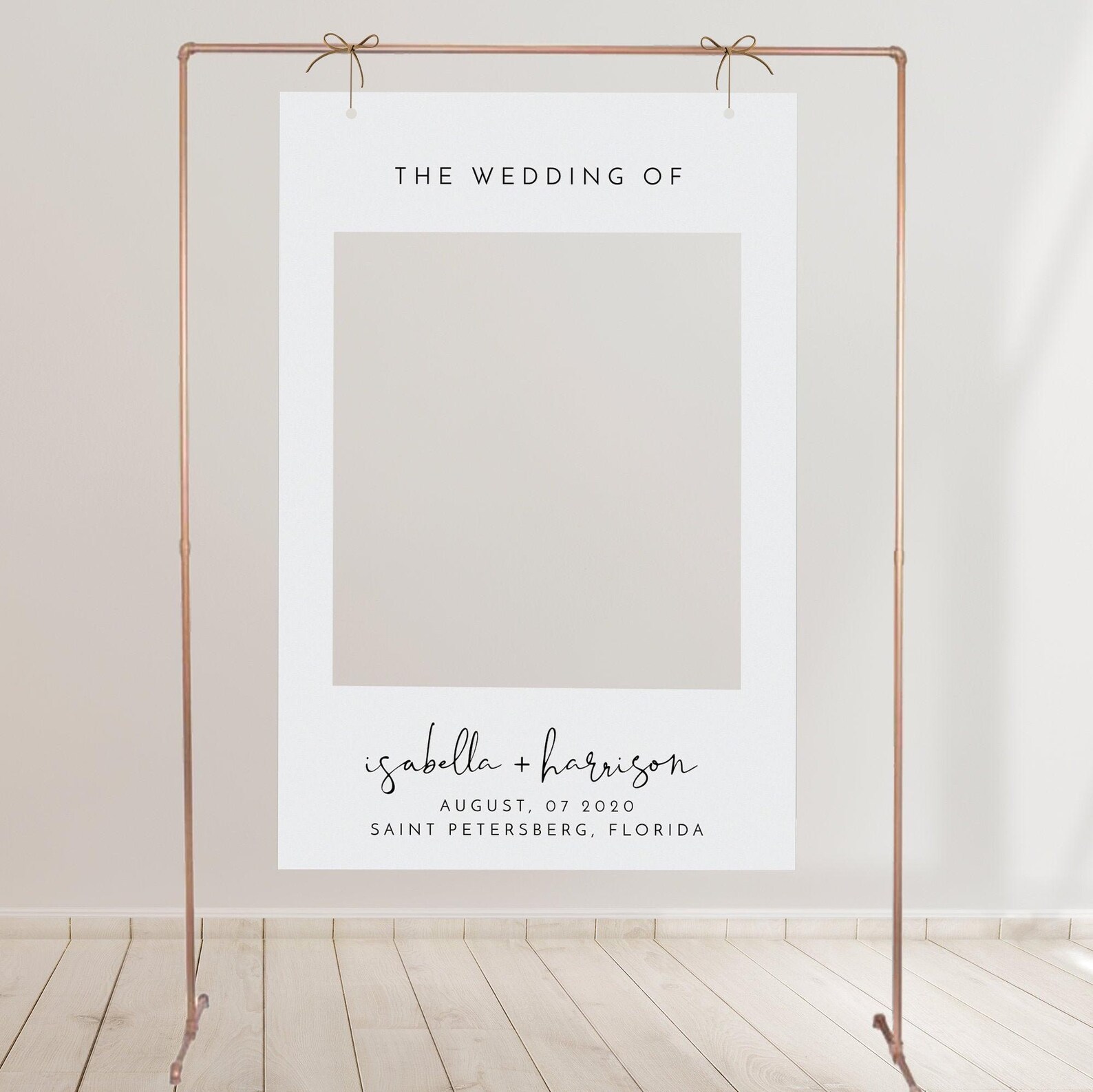 ADELLA Minimalist Photo Prop Frame Template, Modern Wedding Photo Frame ...