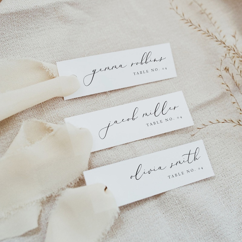 Bookmark Place Cards - Etsy UK