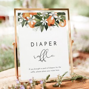 CALLIOPE PRINTED + SHIPPED Diaper Raffle Baby Shower Game Set, Little ...