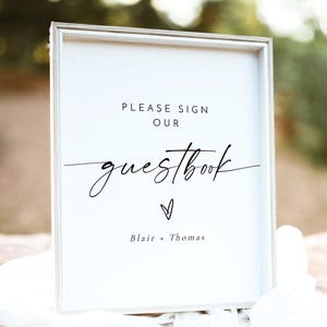 Wedding Guest Book Sign, Please Sign Our Guestbook Sign Printable ...