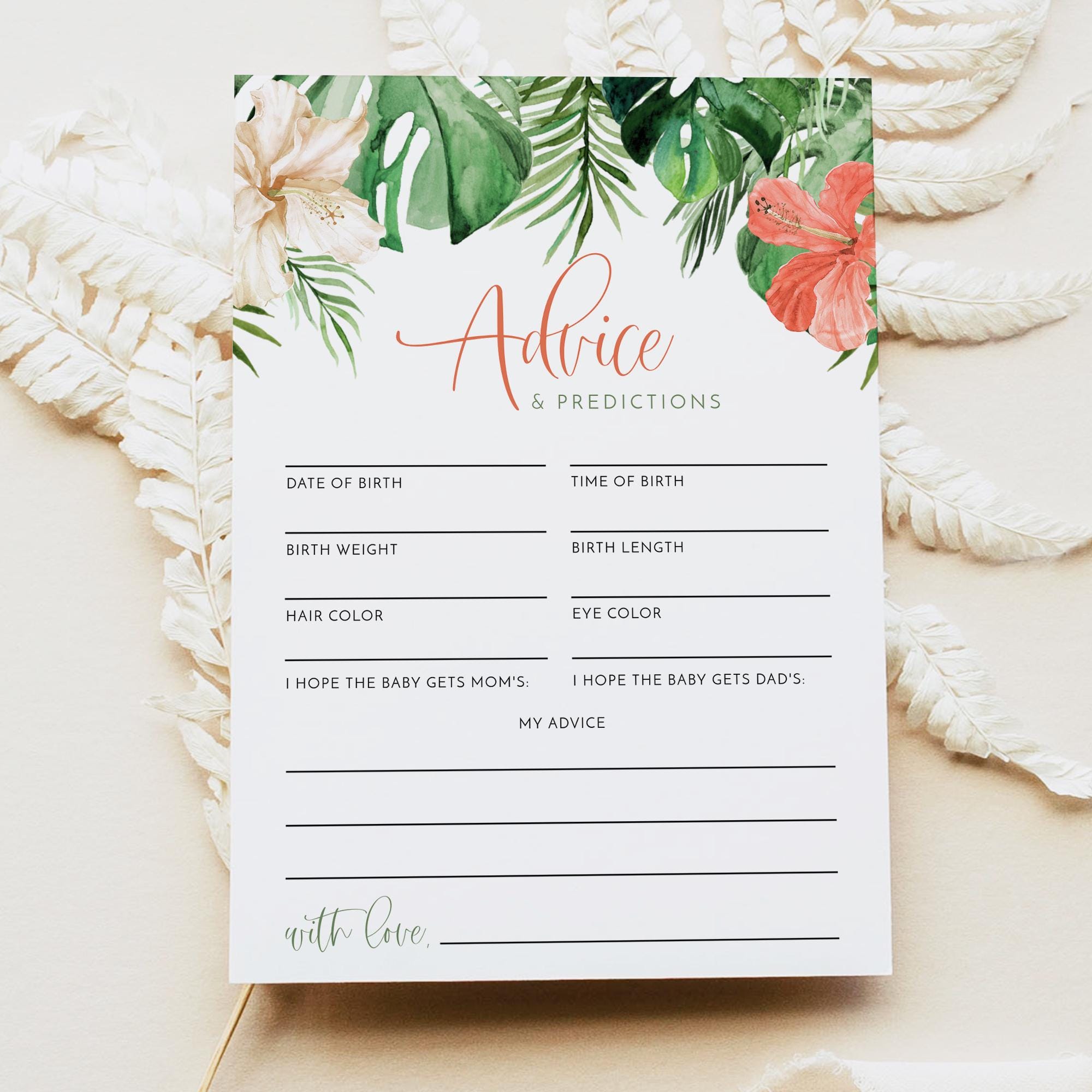 Tropical Baby Shower Game Bundle, Luau Baby Shower Game Templates, Pink ...