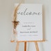 ALINA Wedding Welcome Sign Modern Minimalist Wedding - Etsy